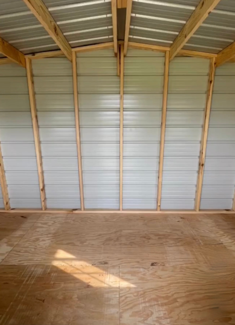 Rail Porch Portable Building – Holcomb Buildings